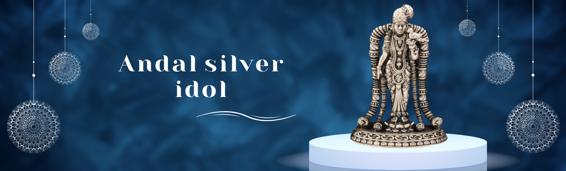 925 Silver Andal Idol – Symbol of Devotion & Divine Grace – P S Jewellery