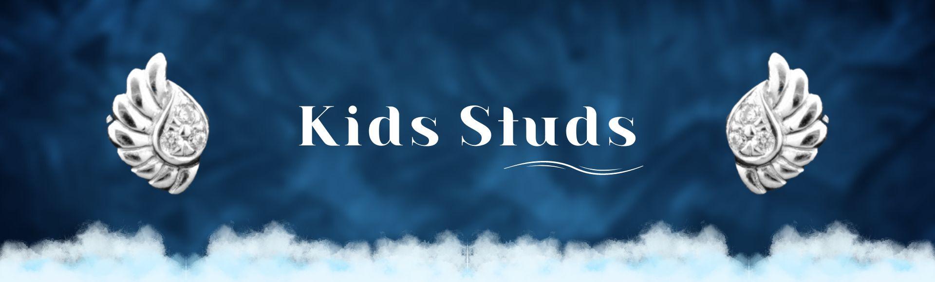 925 Silver Kids Stud Earrings – Soft & Secure – P S Jewellery