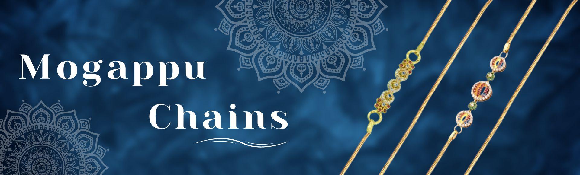 925 Silver Mogappu Chain – Traditional South Indian Style – P S Jewellery